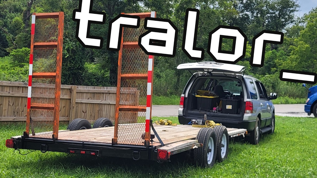 Upgrading and Fixing my Car Trailer so it Doesn't Fall Apart - YouTube