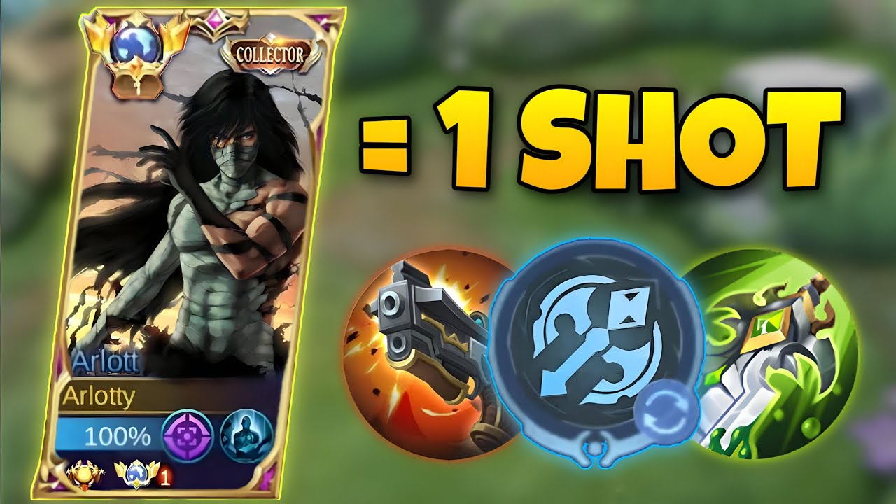 ARLOTT USERS, YOU MUST TRY THIS PERFECT BUILD AND EMBLEM FOR ONE SHOT ...