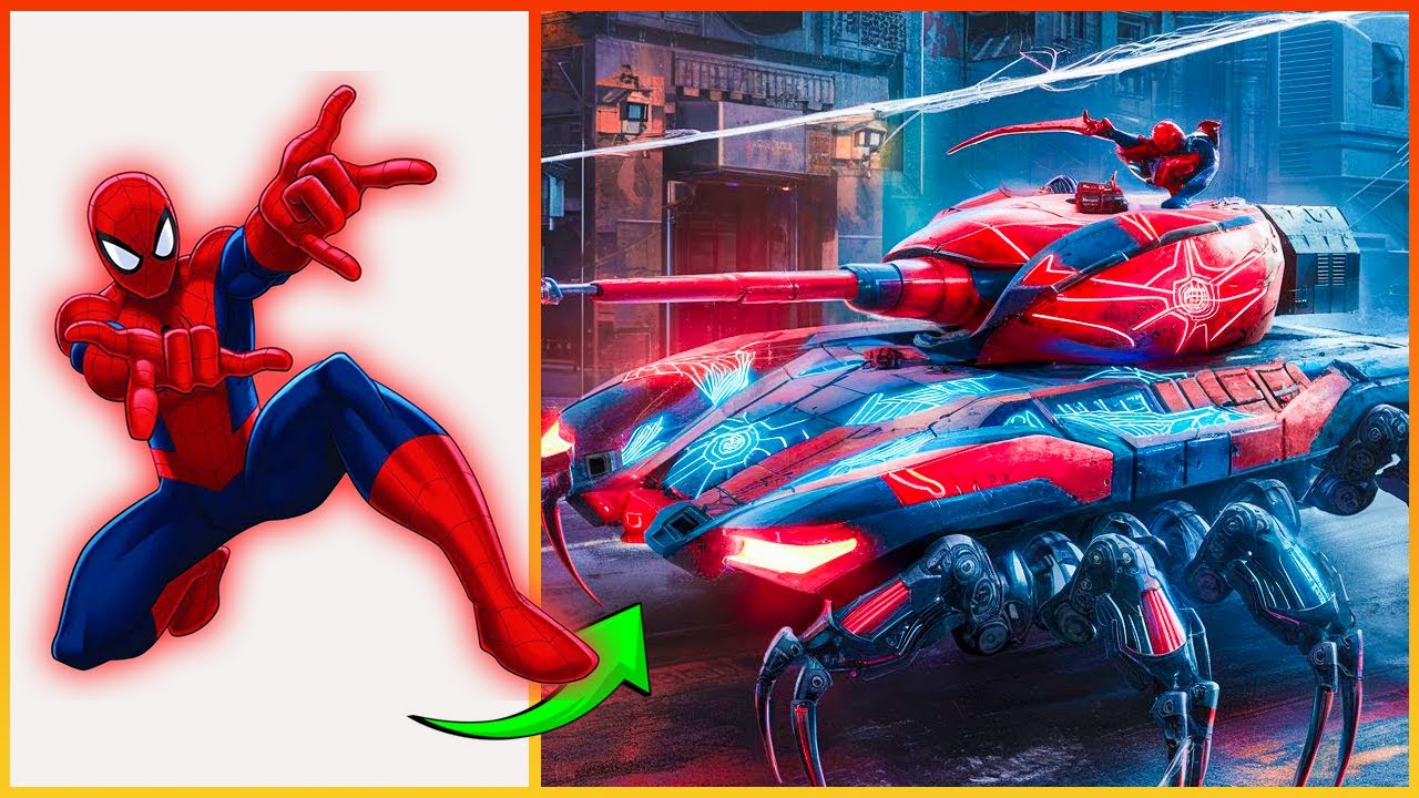 AVENGERS But Battle Tanks 💥: Every Marvel & DC Hero as a War Machine ...