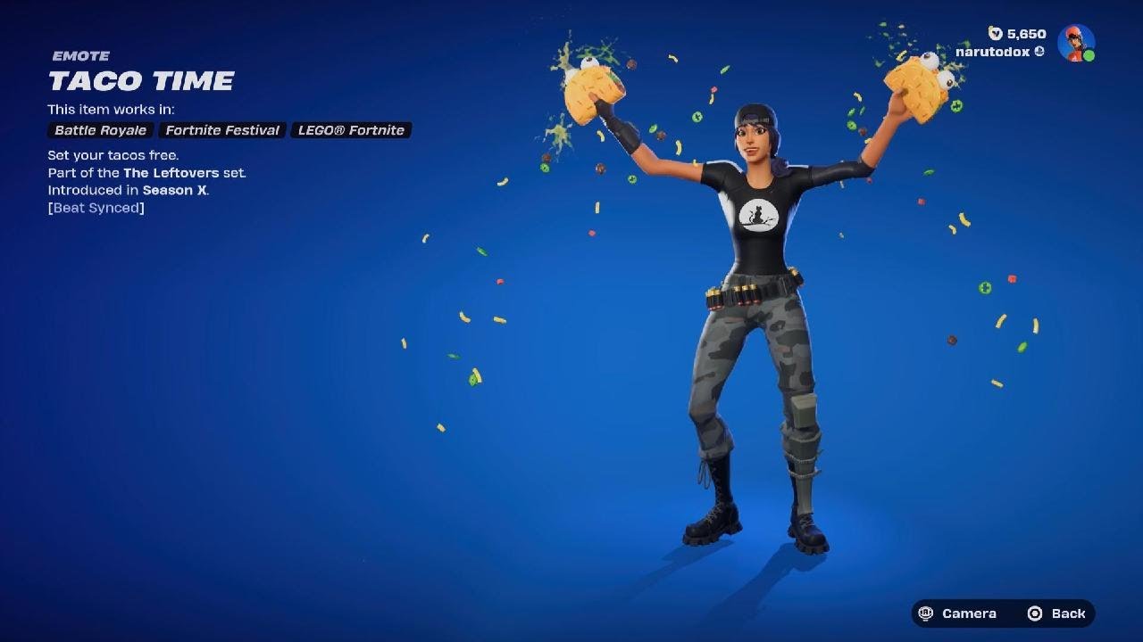 Taco Time Emote Fortnite 15min - YouTube