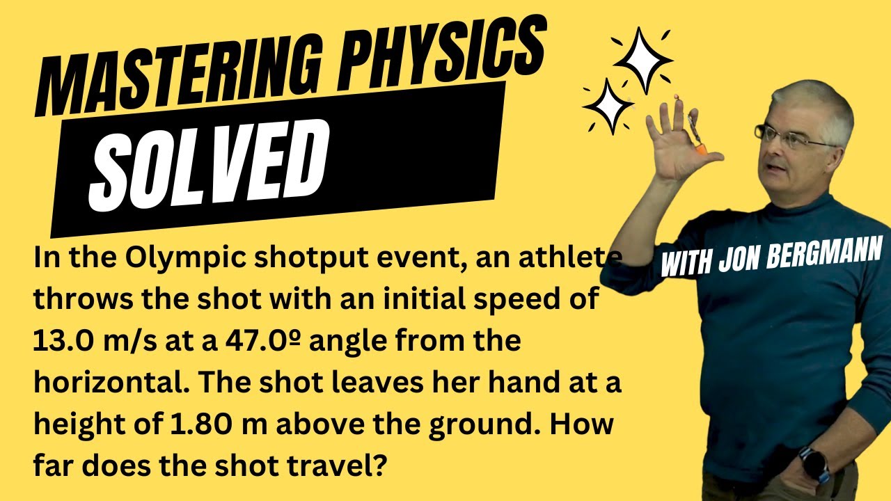 Mastering Physics Solved! In the Olympic shotput event, an athlete ...