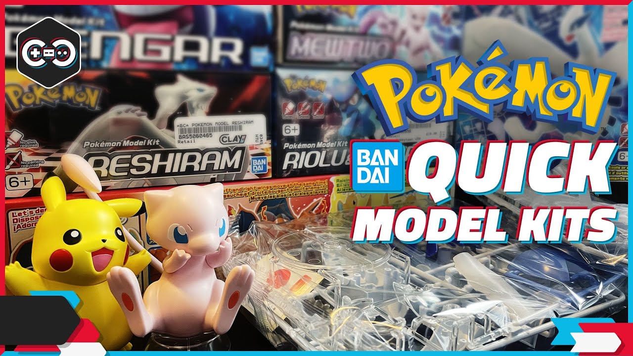 Pokémon Model Kits: Quick Assembly AND High Quality - BANDAI // Clay ...