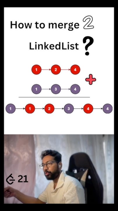Leetcode 21. Merge Two Sorted Linkedlist - YouTube