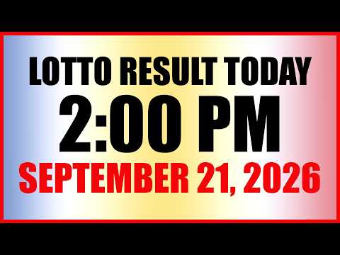 Lotto Result Today 2pm Draw September 21, 2026 Swertres Ez2 PCSO