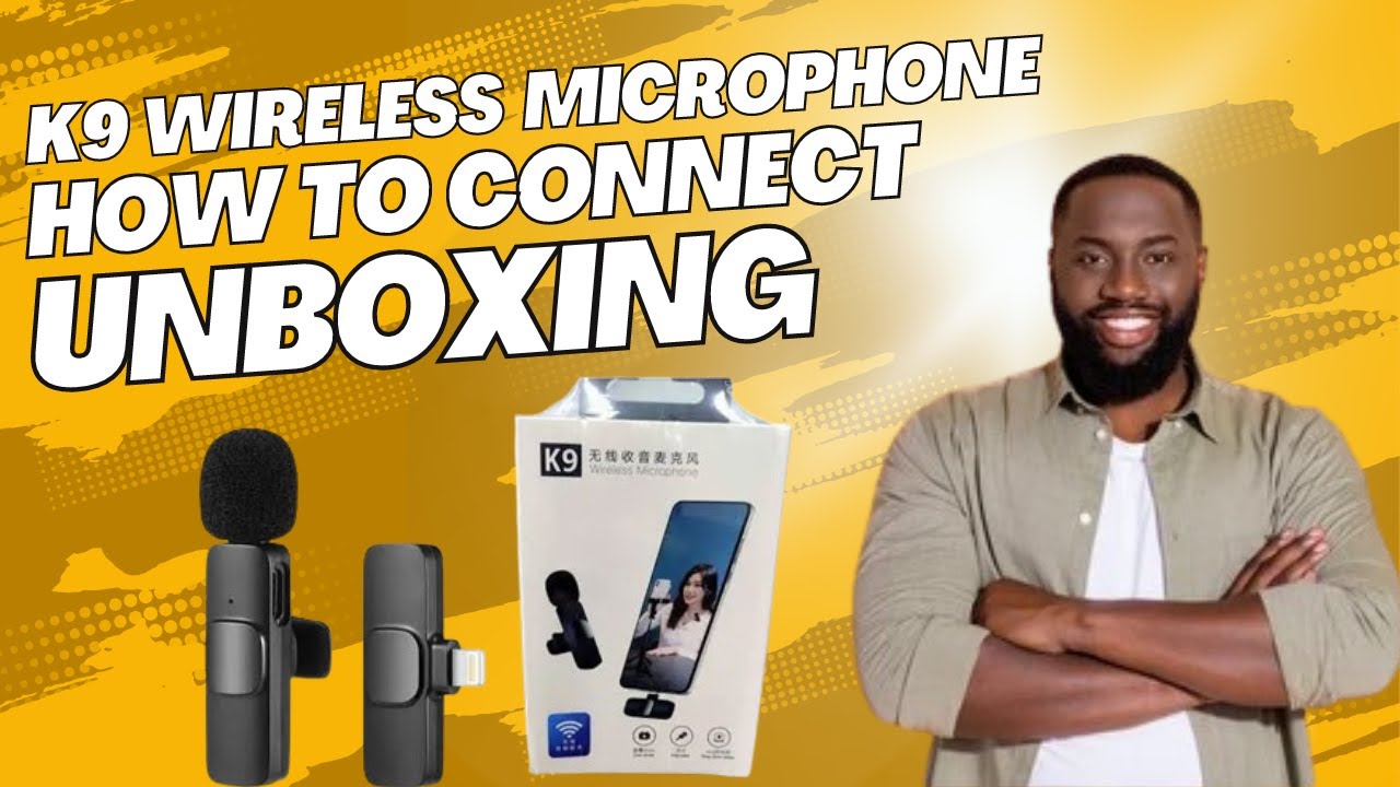 K9 Wireless microphone | Setup, Unboxing and How to connect on IPHONE ...