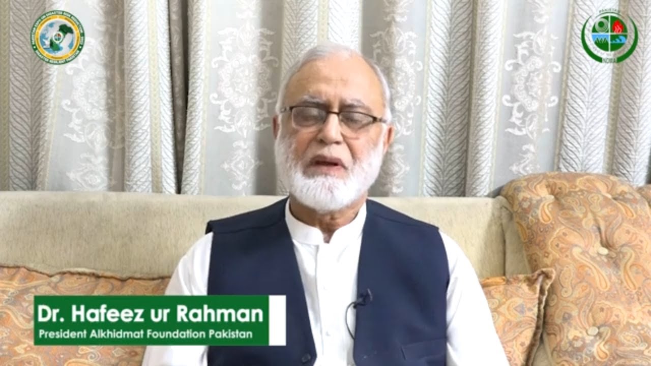 Dr. Hafeez ur Rahman (President) from Alkhidmat Foundation, Pakistan ...