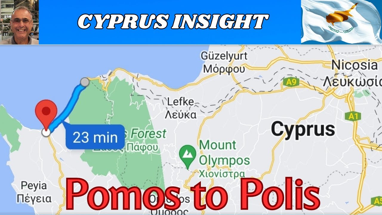 Pomos to Polis Cyprus - Coastal Road Trip. - YouTube