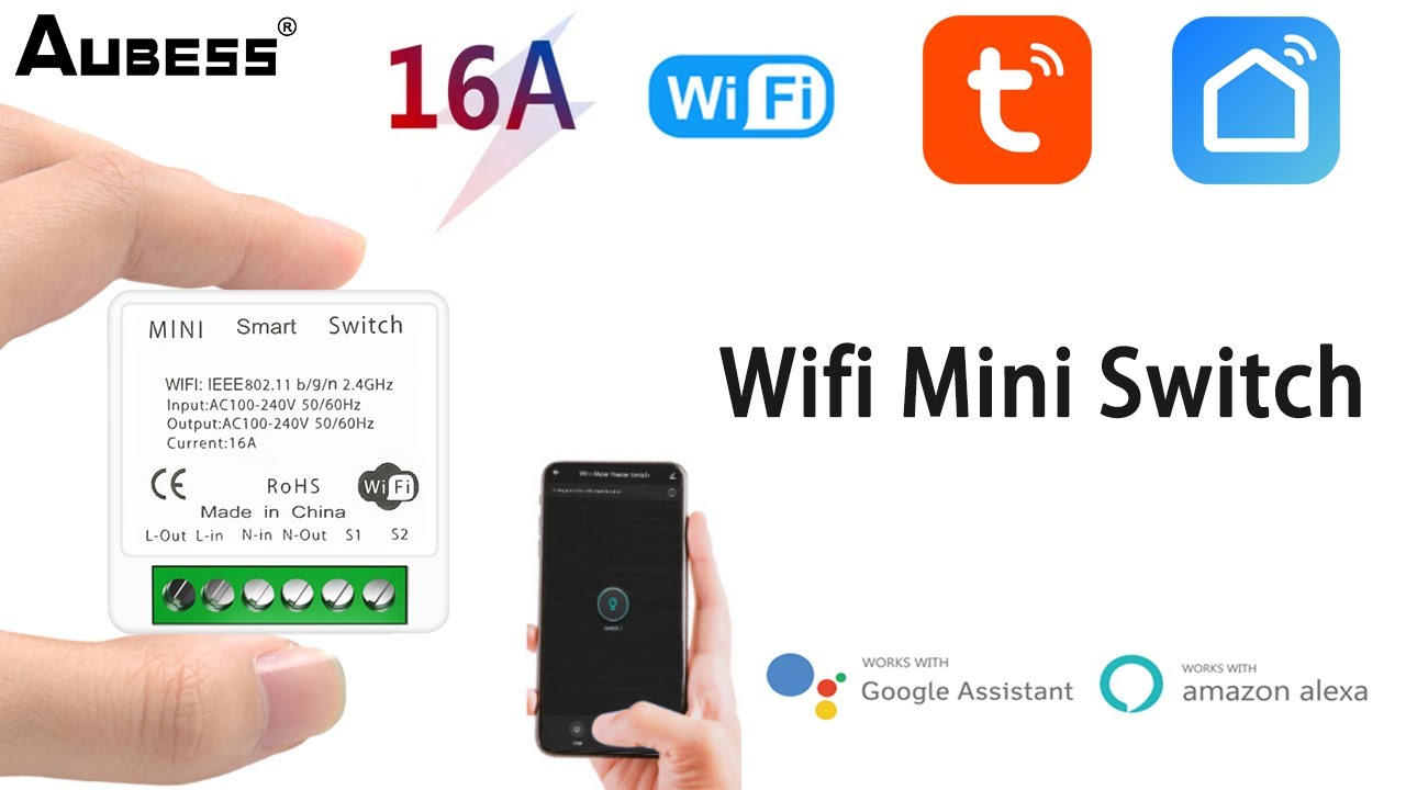 Aubess Wifi Mini Switch- Smart Home DIY Module-Smart Life APP/Alexa ...