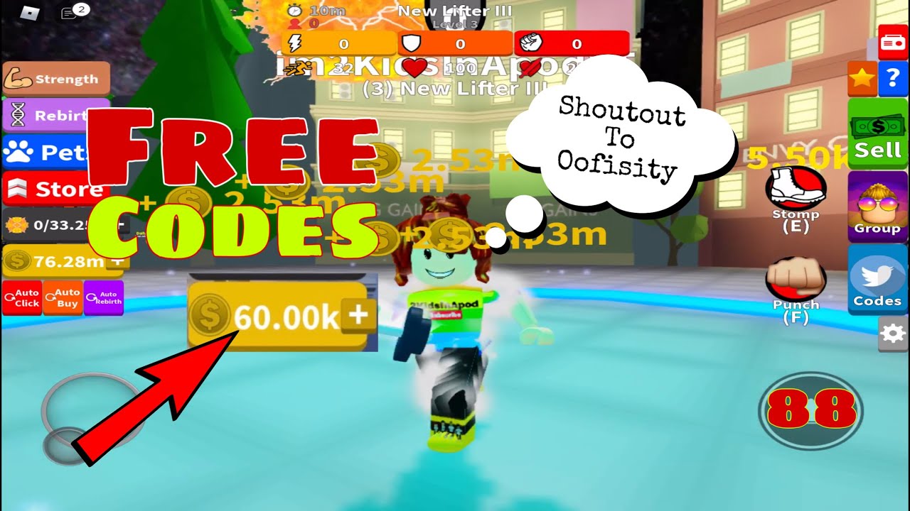 *NEW* FREE CODES LIFT LEGENDS SIMULATOR gives 60K FREE Coins! + Roblox ...