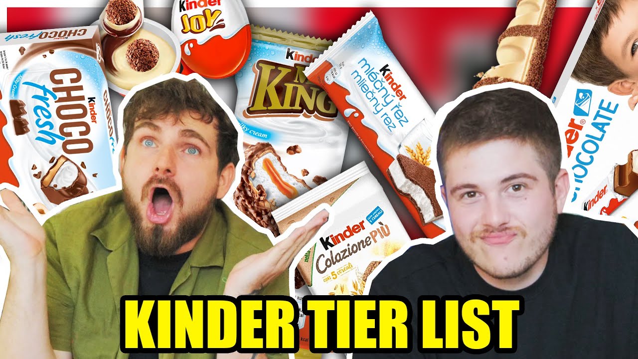 TIER LIST KINDER SLADKOSTI @Vidrail - YouTube