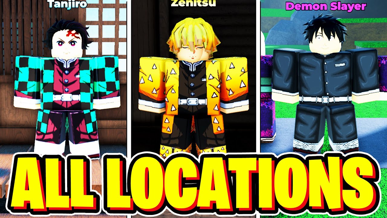 How To FIND ALL BREATHING/BOSS RAID/SHOP/BDA/DEMON/TRAINER LOCATIONS In ...