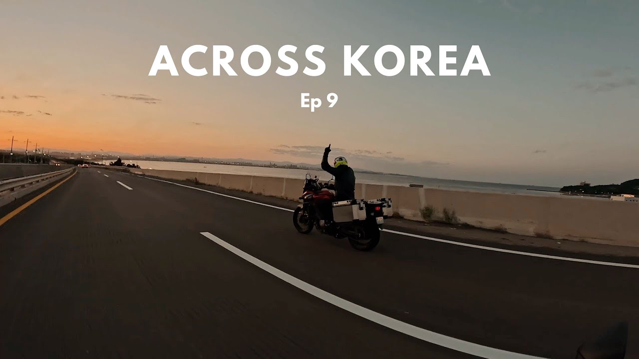 Motorcycle Ride Across South Korea in 8 days - EP9(from Gimhae to Busan ...