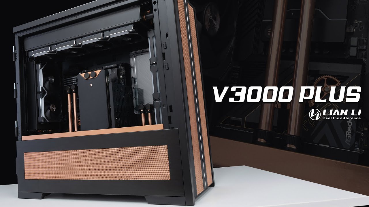 LIAN LI V3000 Plus - Super Clean Quad Radiator Timelapse Build! - YouTube