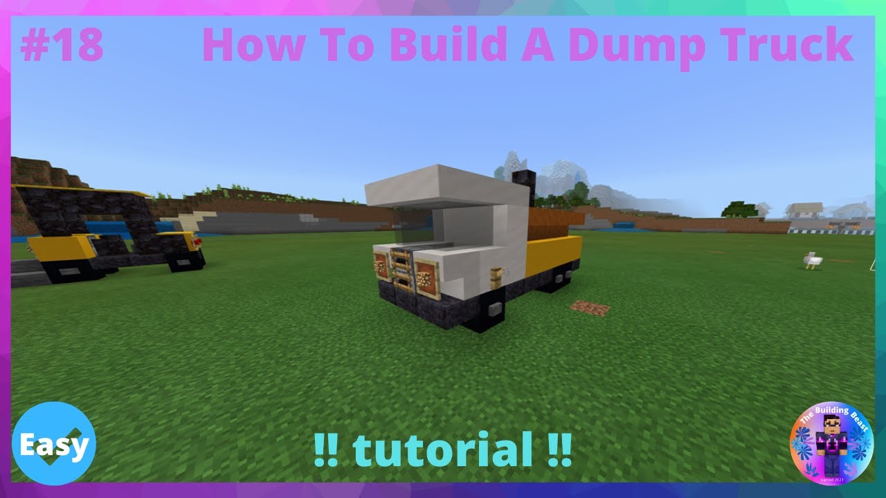 Minecraft Tutorial: How to build a Dump Truck (2021 City Builds) - YouTube