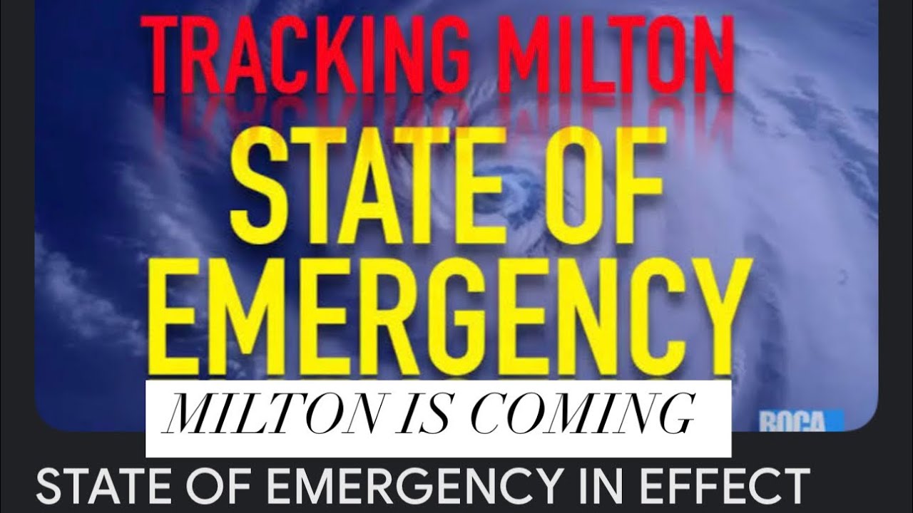 HURRICANE MILTON IS COMING - YouTube