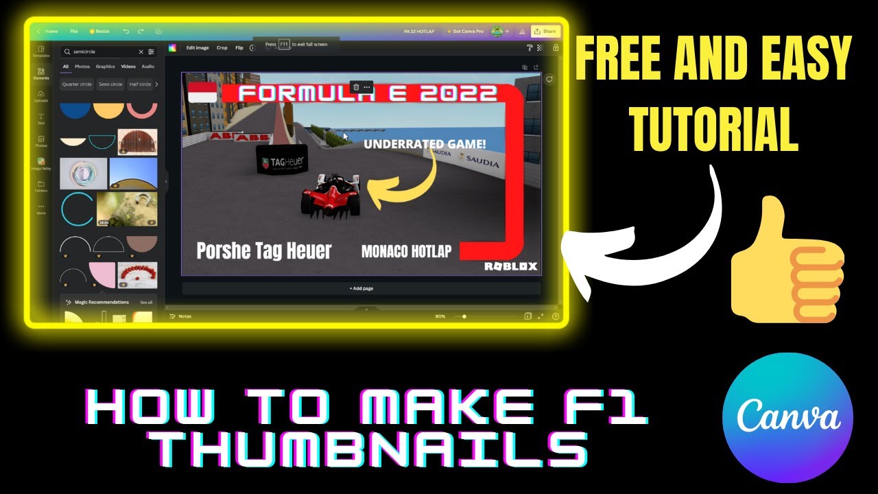 TUTORIAL: How to Make Your OWN CUSTOM F1 THUMBNAILS! (FREE AND EASY ...