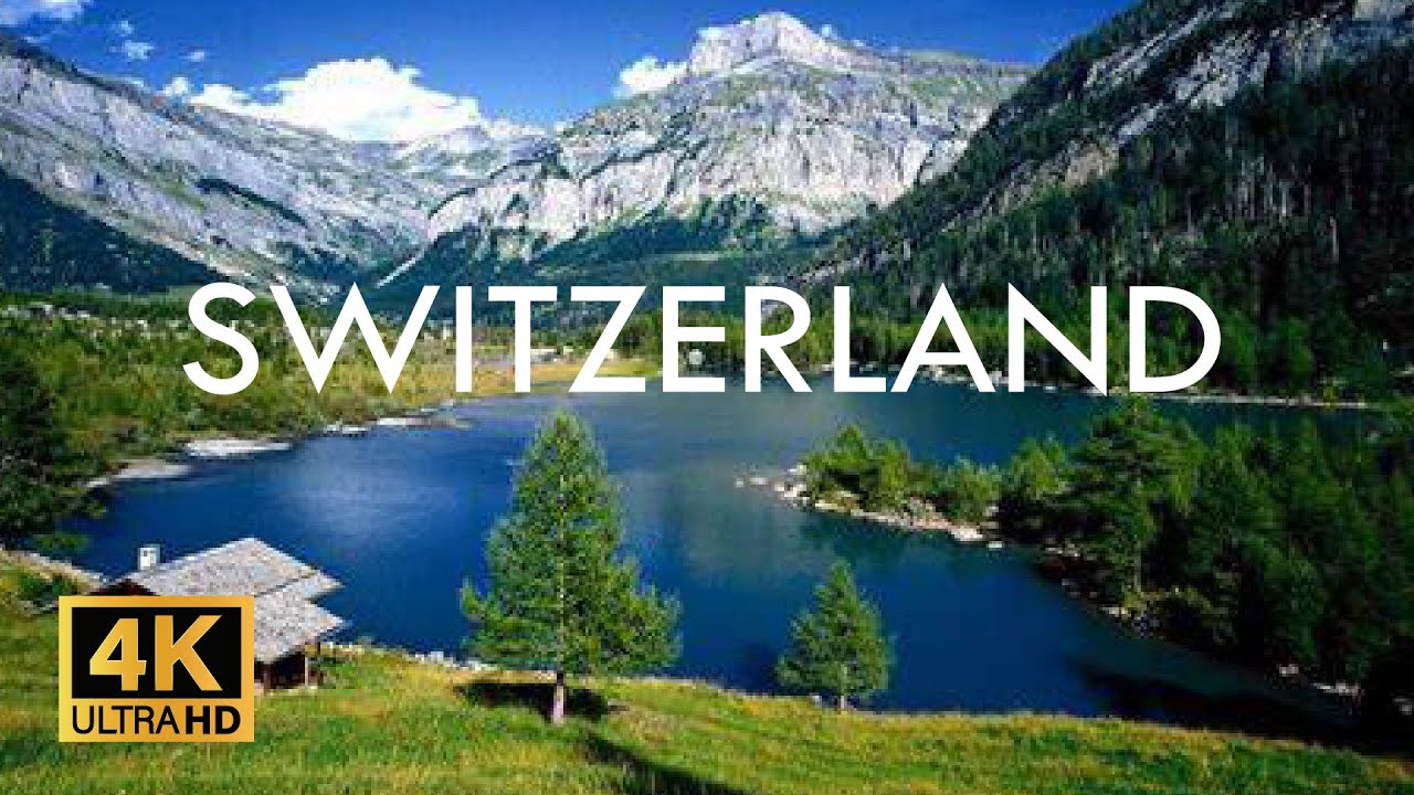 FLYING OVER SWITZERLAND (4K UHD) - Relaxing Music With Stunning ...