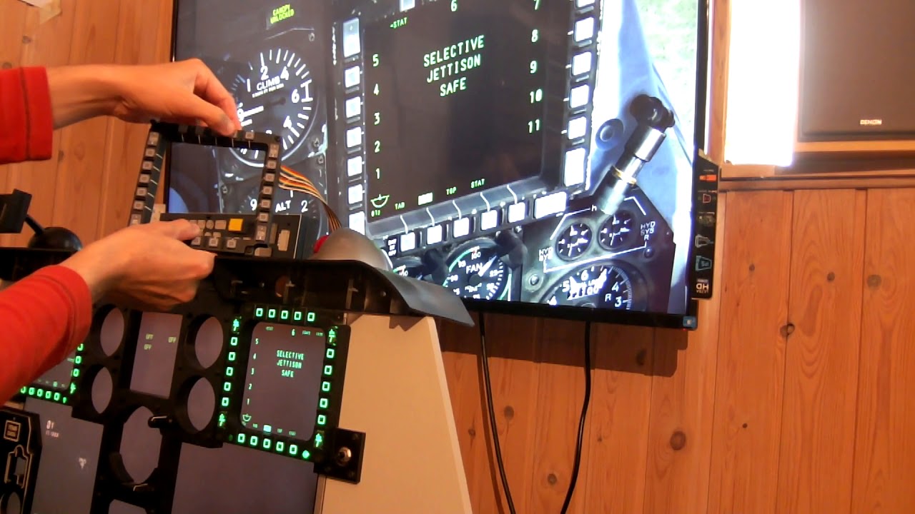 F 16 MFCD with DCS BIOS - YouTube