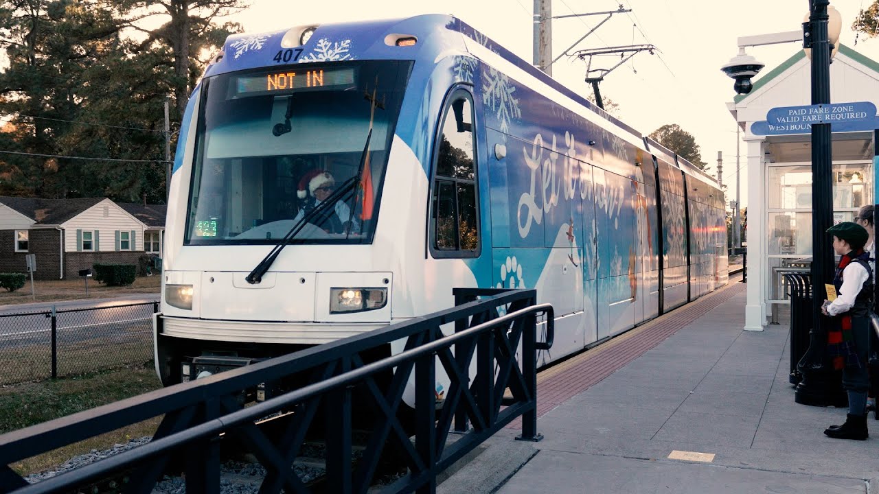 Unveiling the new Winter Wonderland Tide Light Rail - YouTube