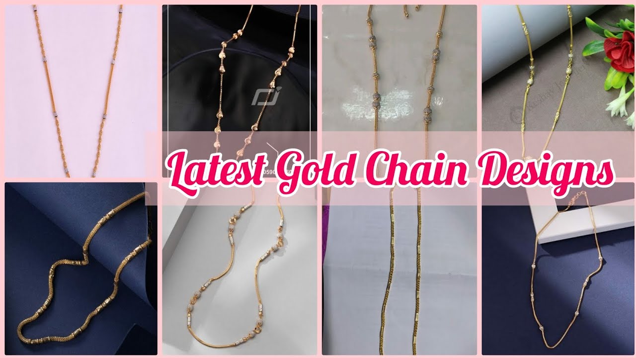 Latest Gold Chain Designs 2022/ Designer Gold Chain For Women's/ Light ...