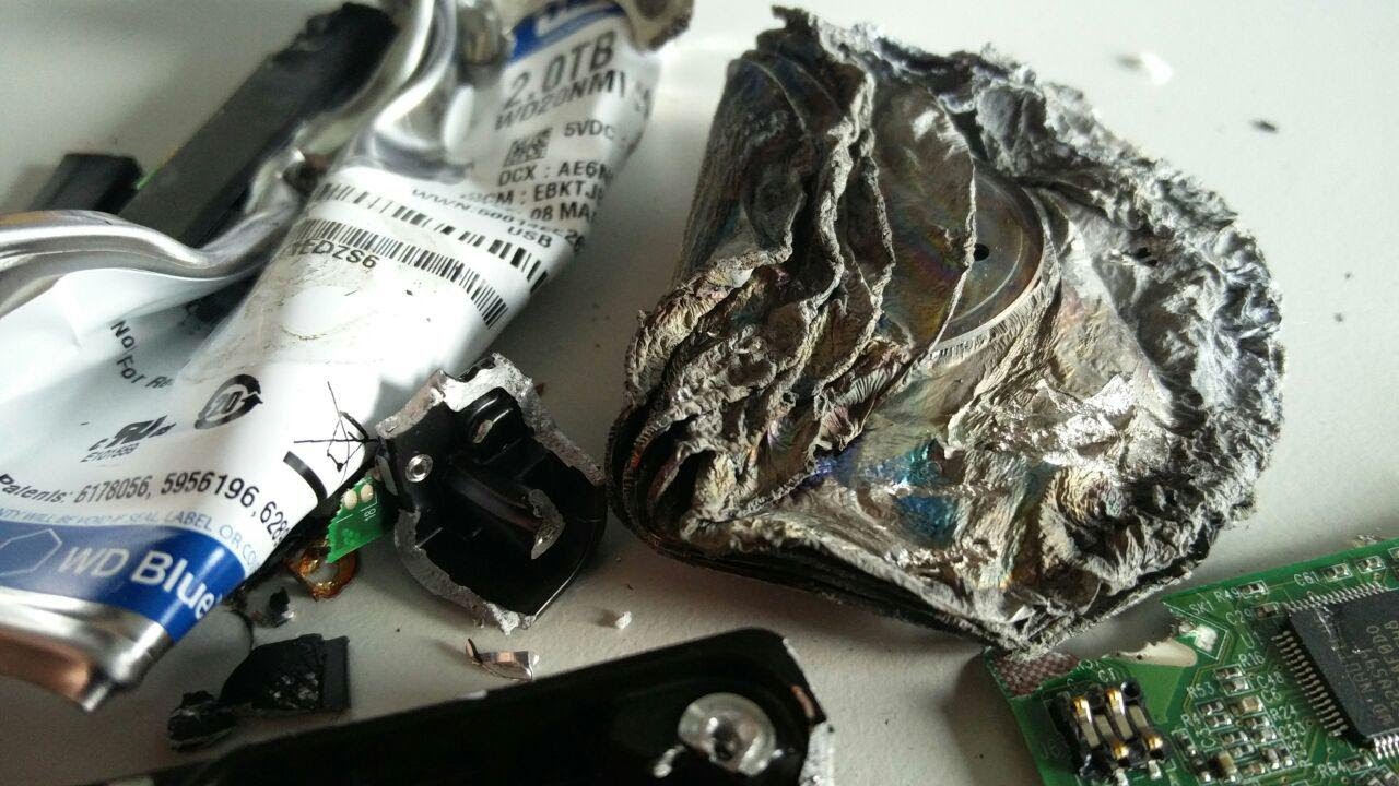 Hard Drive Destruction - YouTube