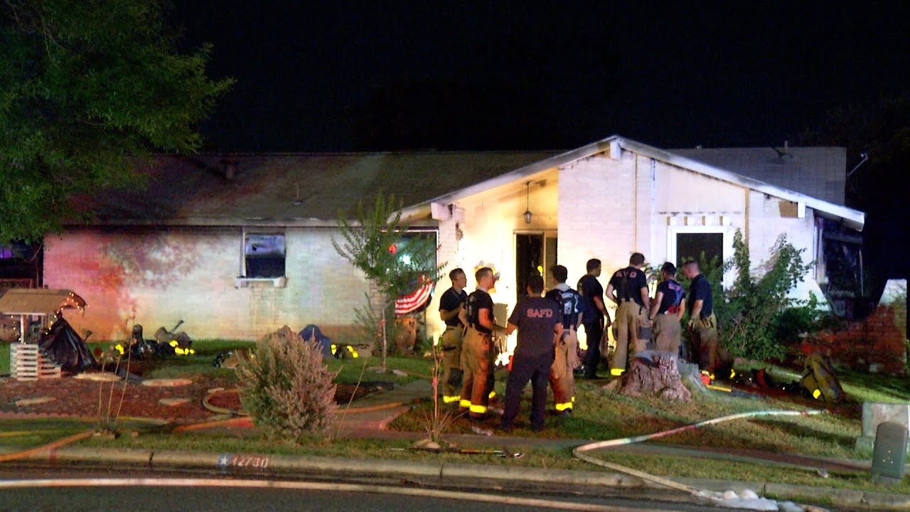 Northeast Side home destroyed after backyard fire - YouTube