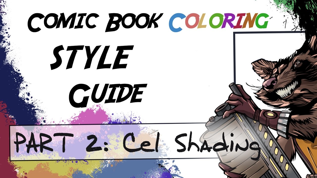 Comic Book Coloring Style Guide - Part 3 Cel Shading Rocket Raccoon ...