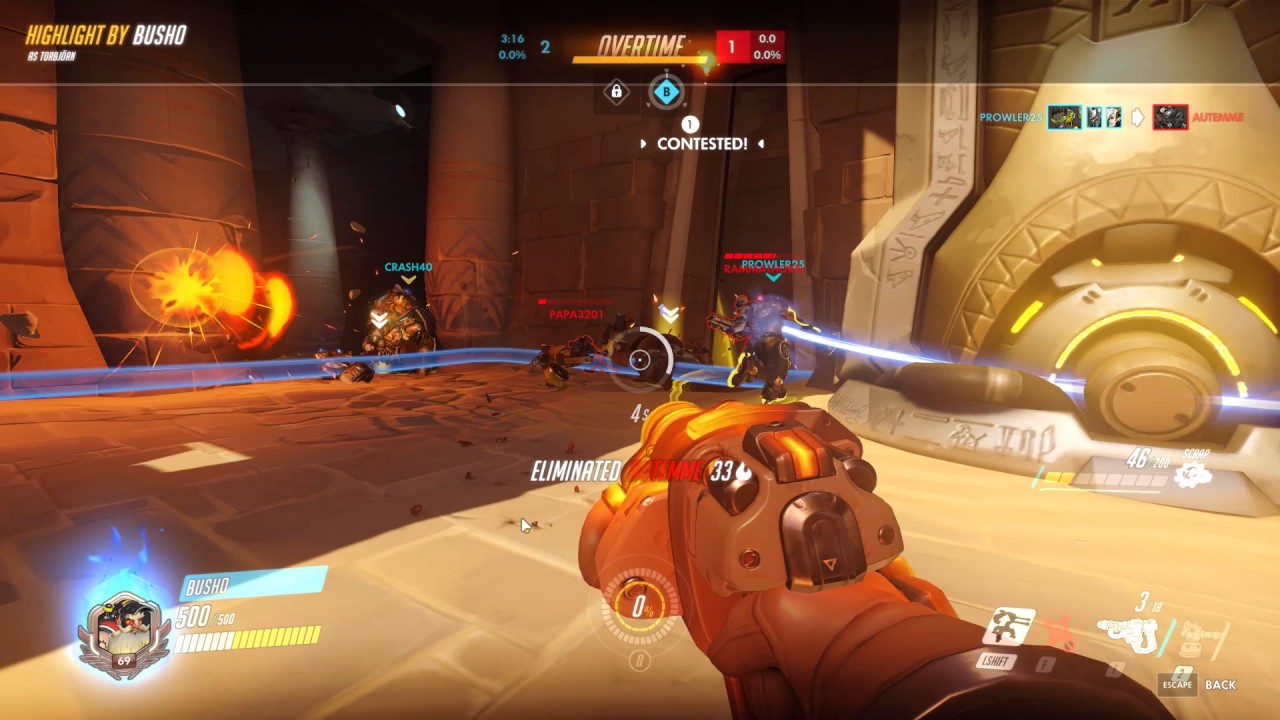 Overwatch Torbjorn highlight - YouTube