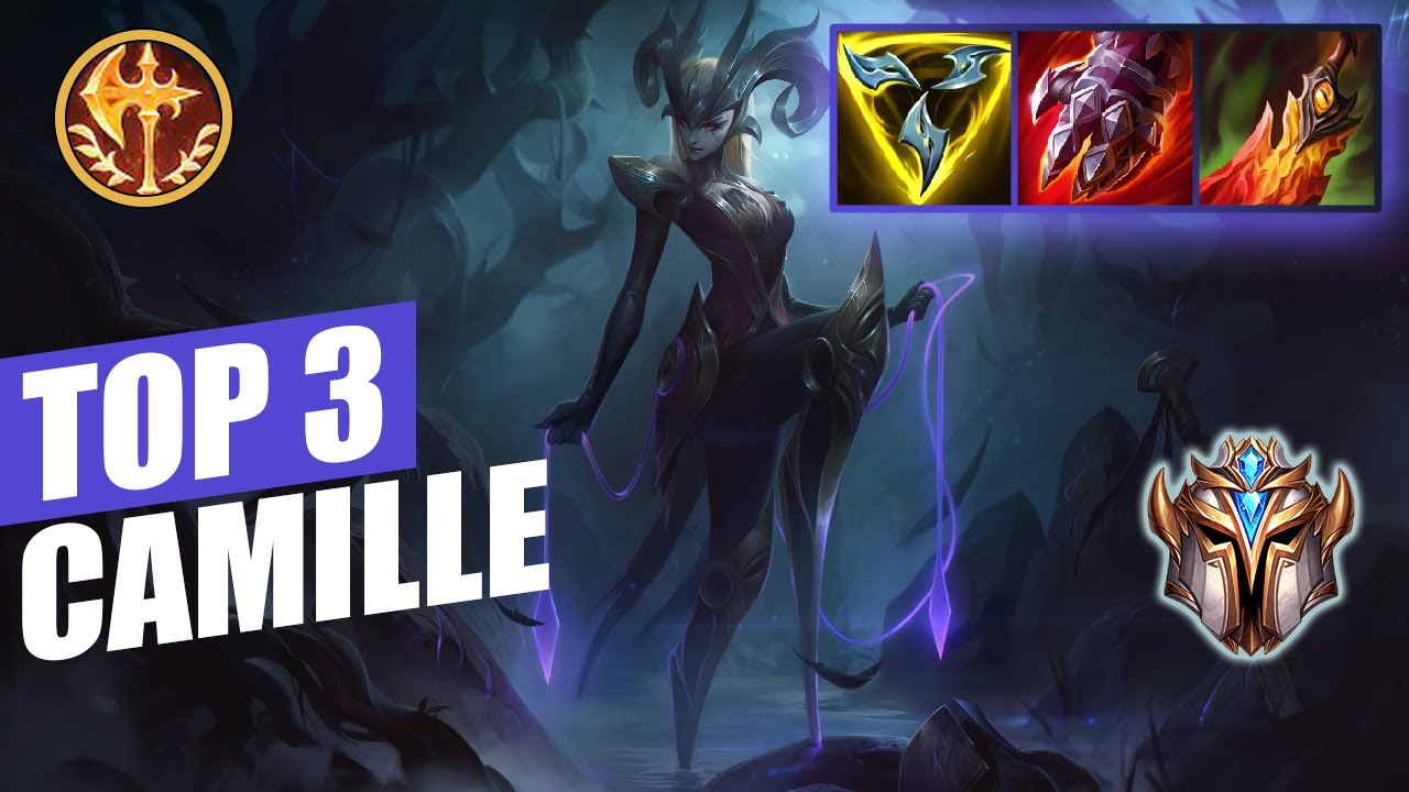 [Wild Rift] Camille TOP 3 Jungle - Challenger ranked game + build - YouTube