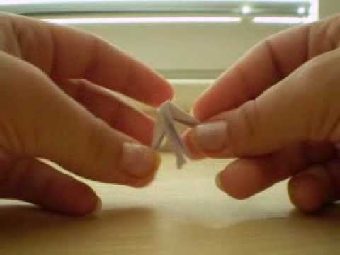 How to make 3d origami double piece (increasing) - YouTube