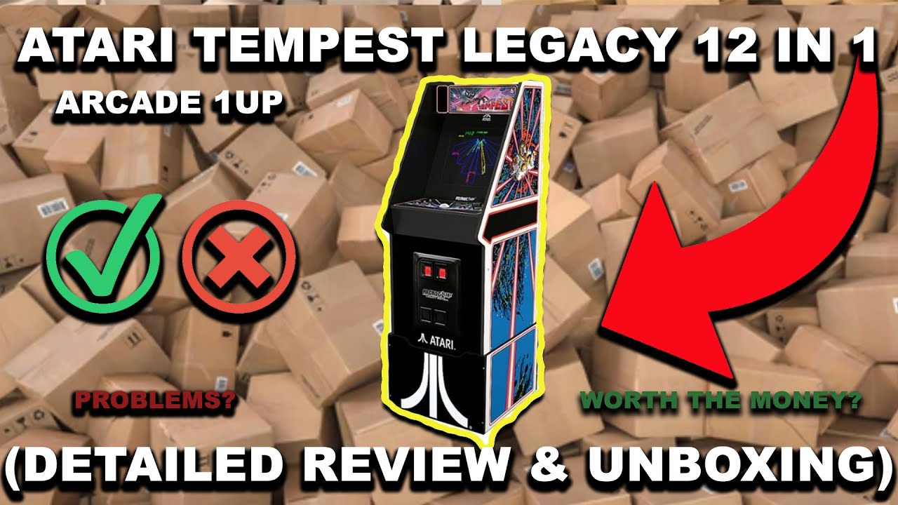 ARCADE 1UP ATARI LEGACY TEMPEST 12 IN 1 | DETAILED REVIEW & GAMEPLAY - YouTube