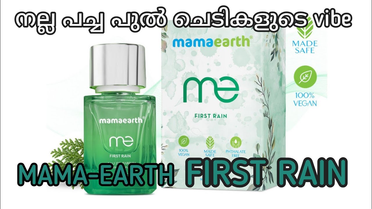 Mama Earth First rain Perfume Review in Malayalam| Fresh Green Unisex ...