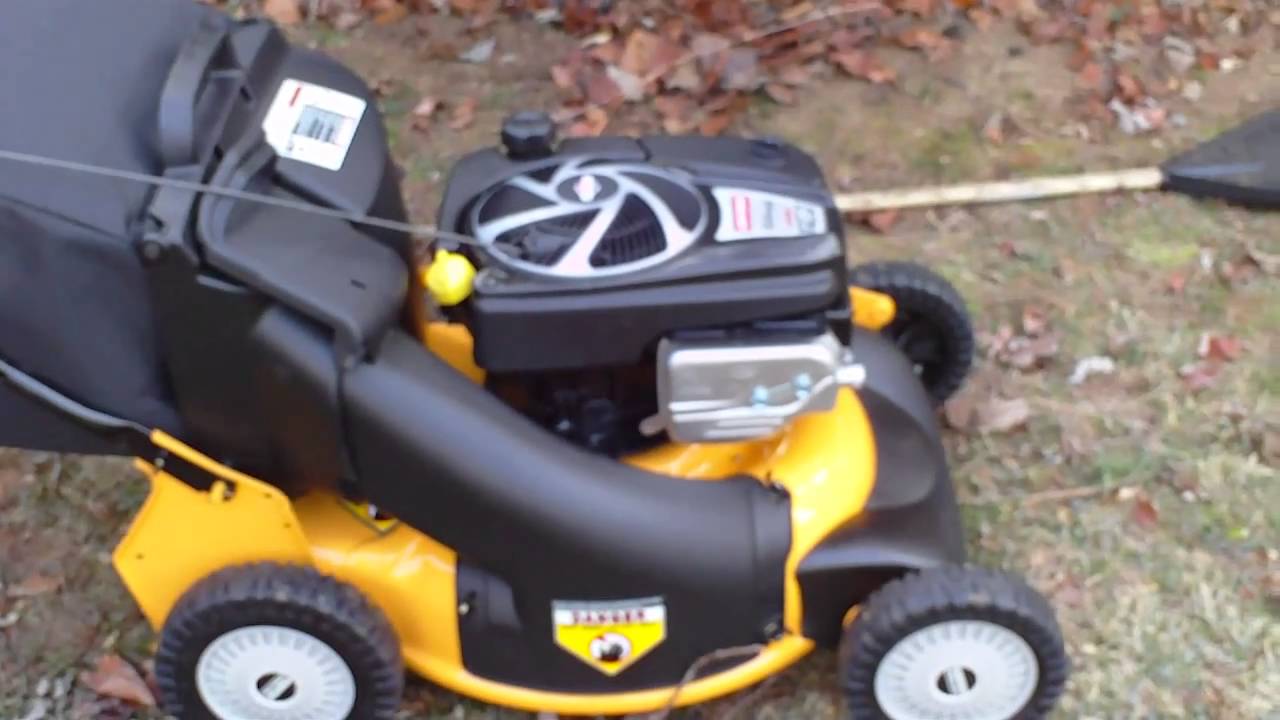 first start up of new mower - YouTube