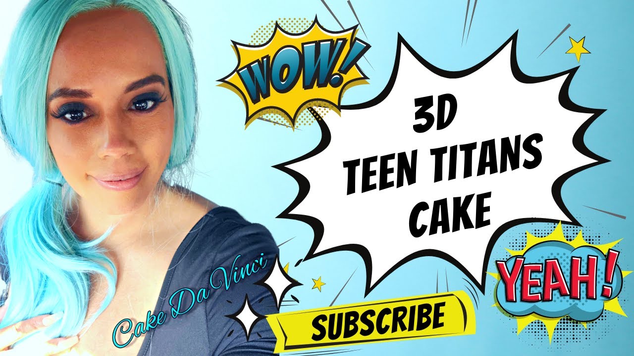 Teen Titans Go Cake - BTS with MDV #mdvcustomcakes #teentitans #3dcake ...