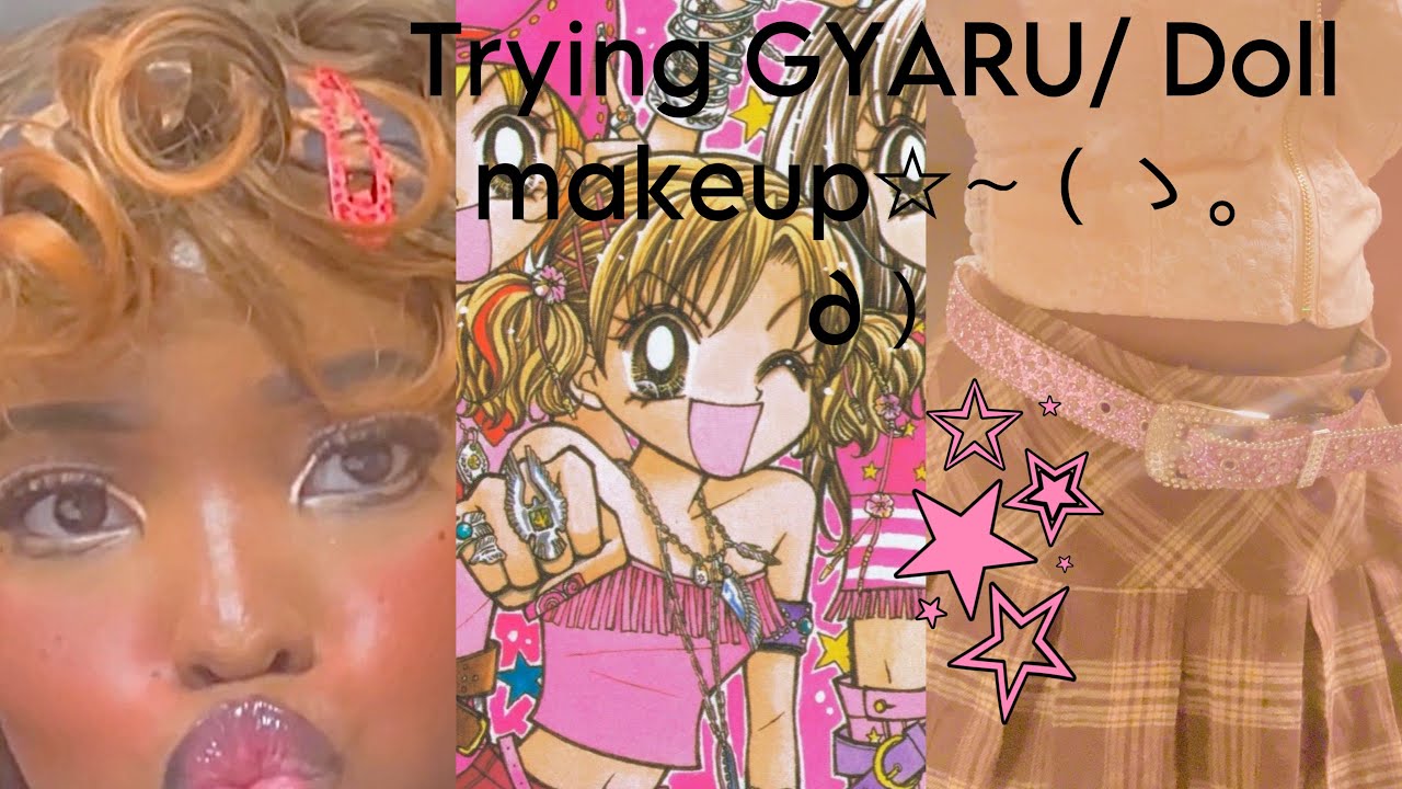 Trying GYARU/doll makeup for the first time • Black girl friendly - YouTube
