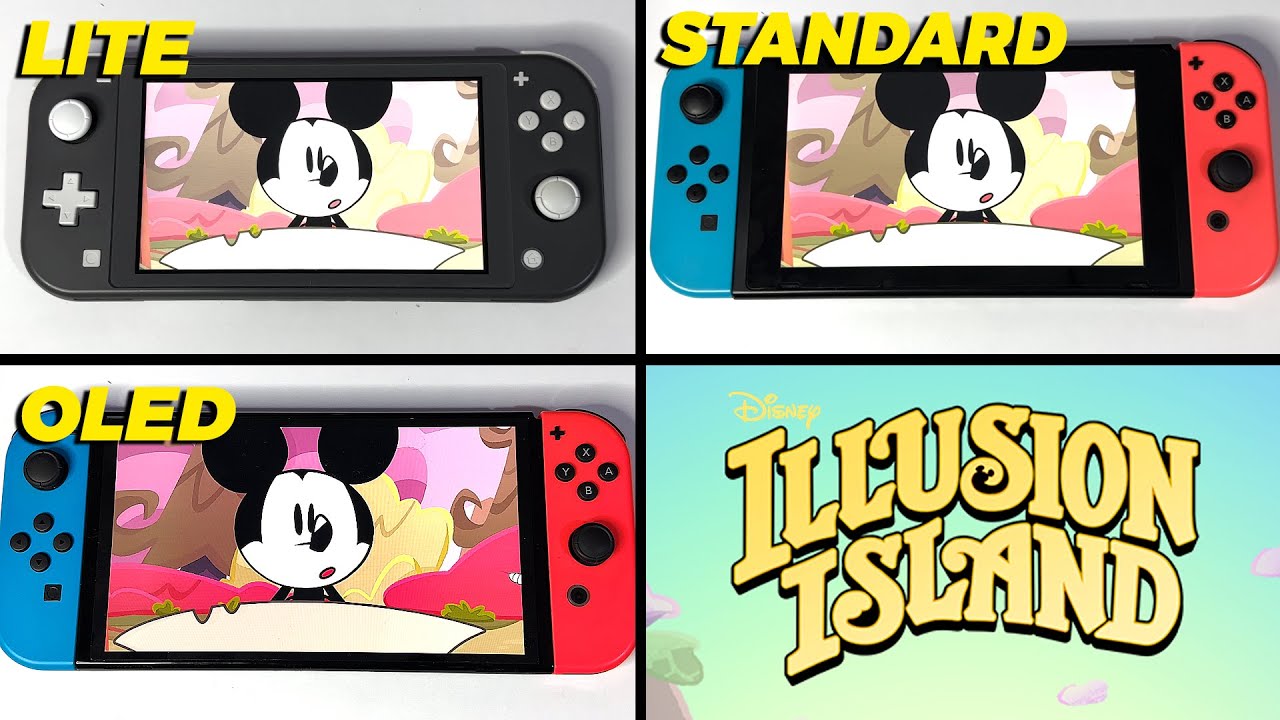 Disney Illusion Island (2023) Switch Lite vs Standard vs OLED (Which ...