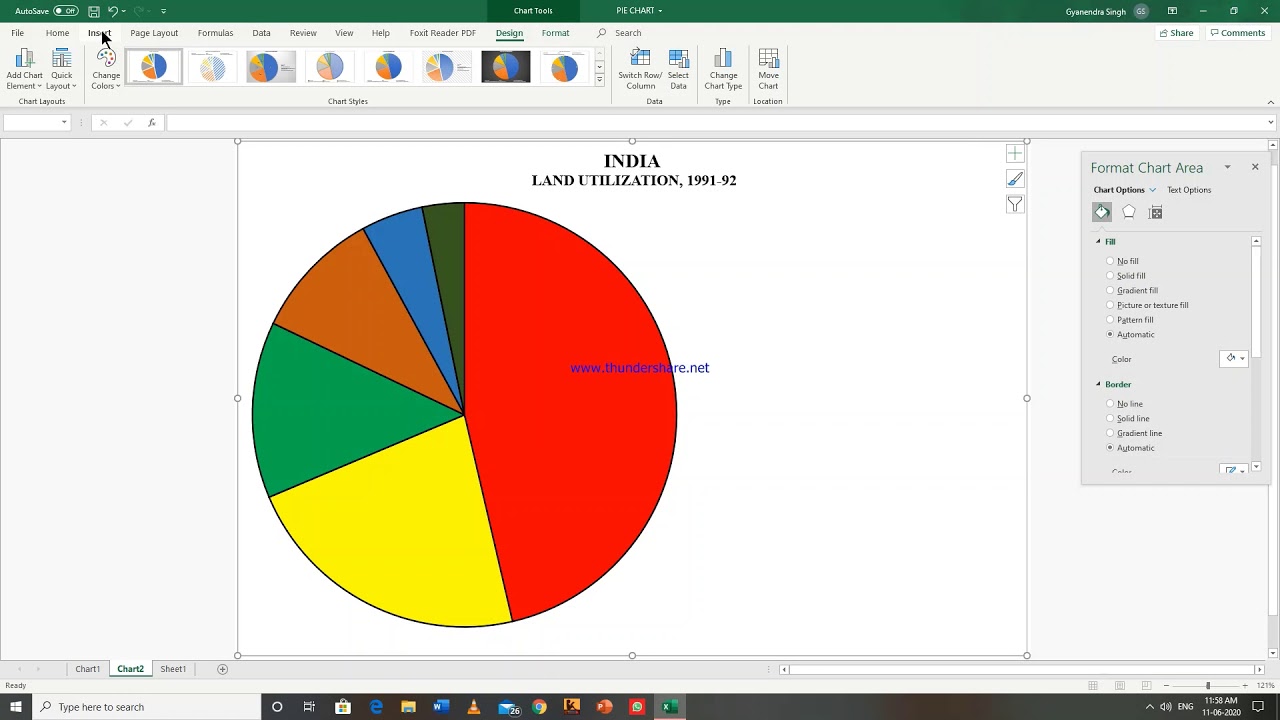 PIE CHART OR WHEEL DIAGRAM - YouTube
