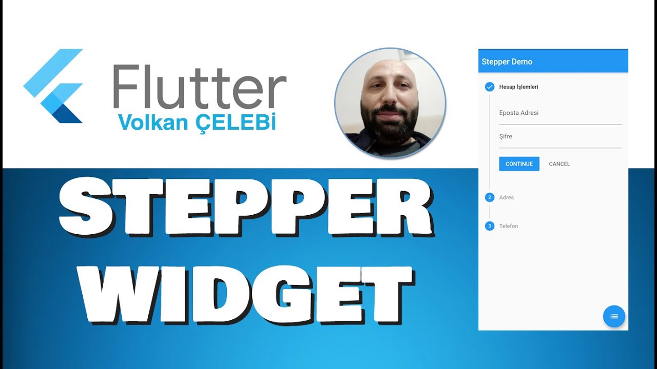Flutter - Stepper Widget - YouTube