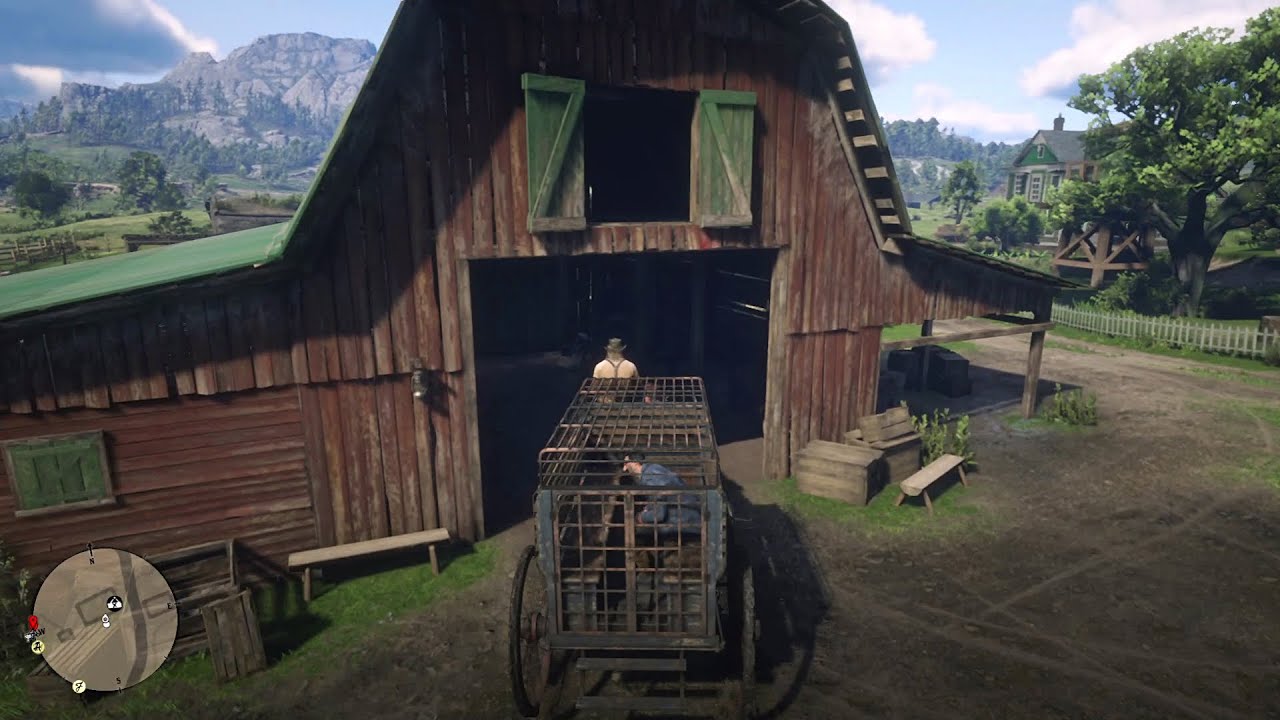 RDR2 - Fat Arthur brought Seamus a cart with a Prisoner - YouTube