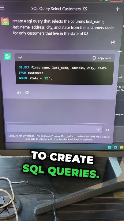 Can you use AI to create SQL queries? #ai #howto #openai - YouTube