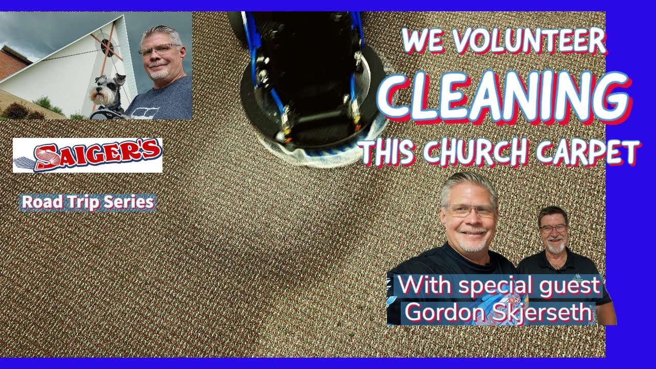 We are a couple of Volunteers Cleaning this Church Today! AND Stories ...