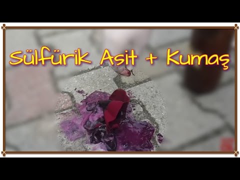 Müthiş Deney Sülfürik Asitin Kumaşa Etkisi