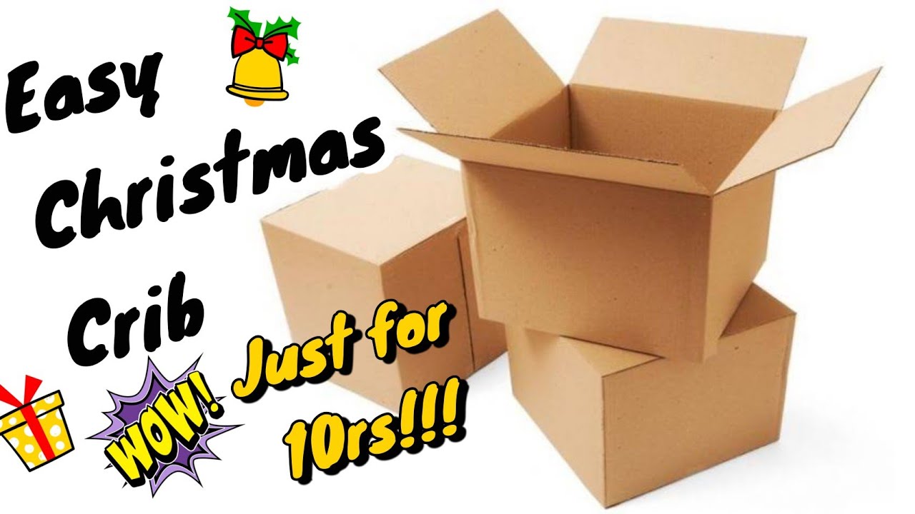 How To Make Christmas Crib At Home Using Cardboard Nativity Scene How To Make Christmas Crib At Home Using Cardboard Nativity Scene