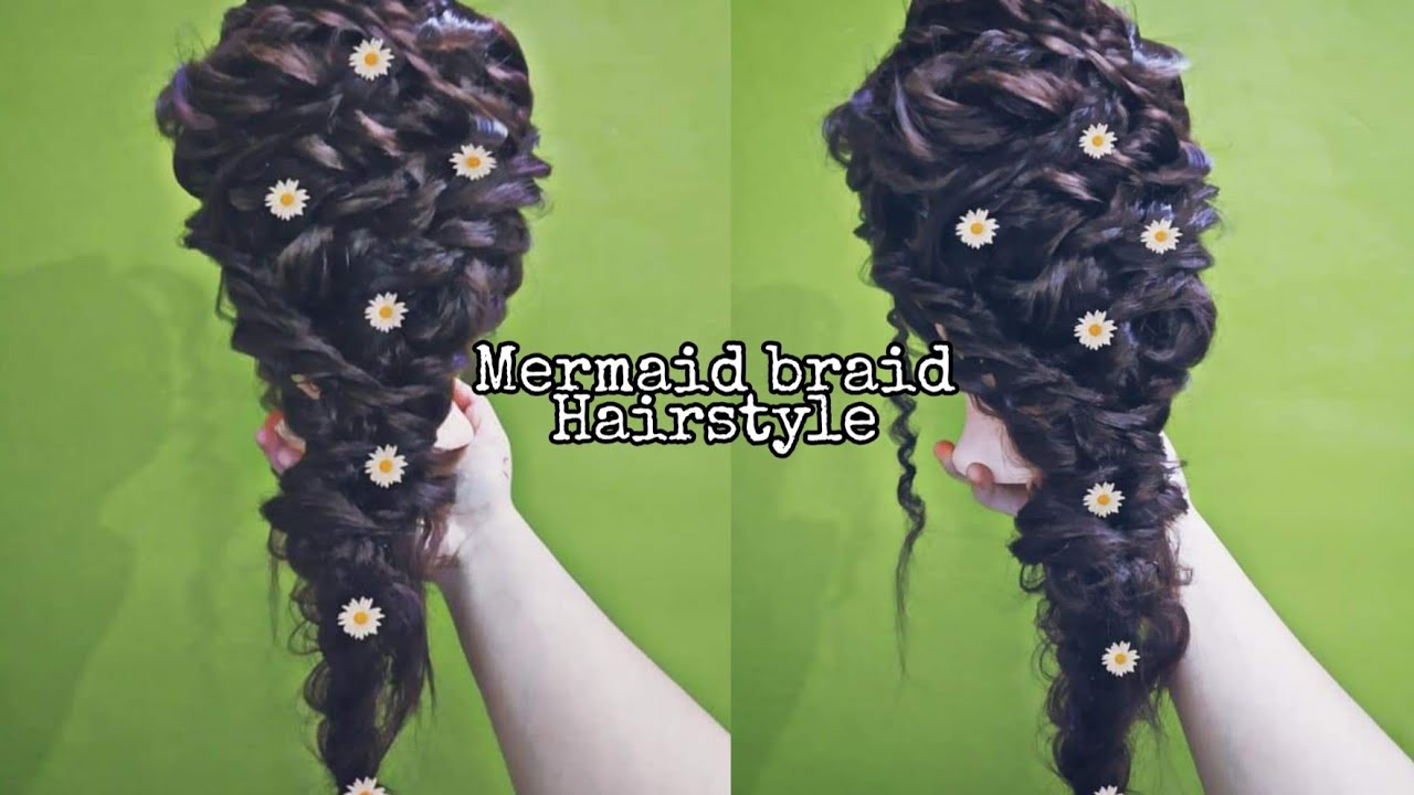 Mermaid braid tutorial step by step - YouTube