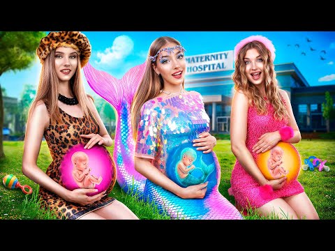 Mermaid Becomes a Mom! Pregnant Mermaid vs Real Life Girl