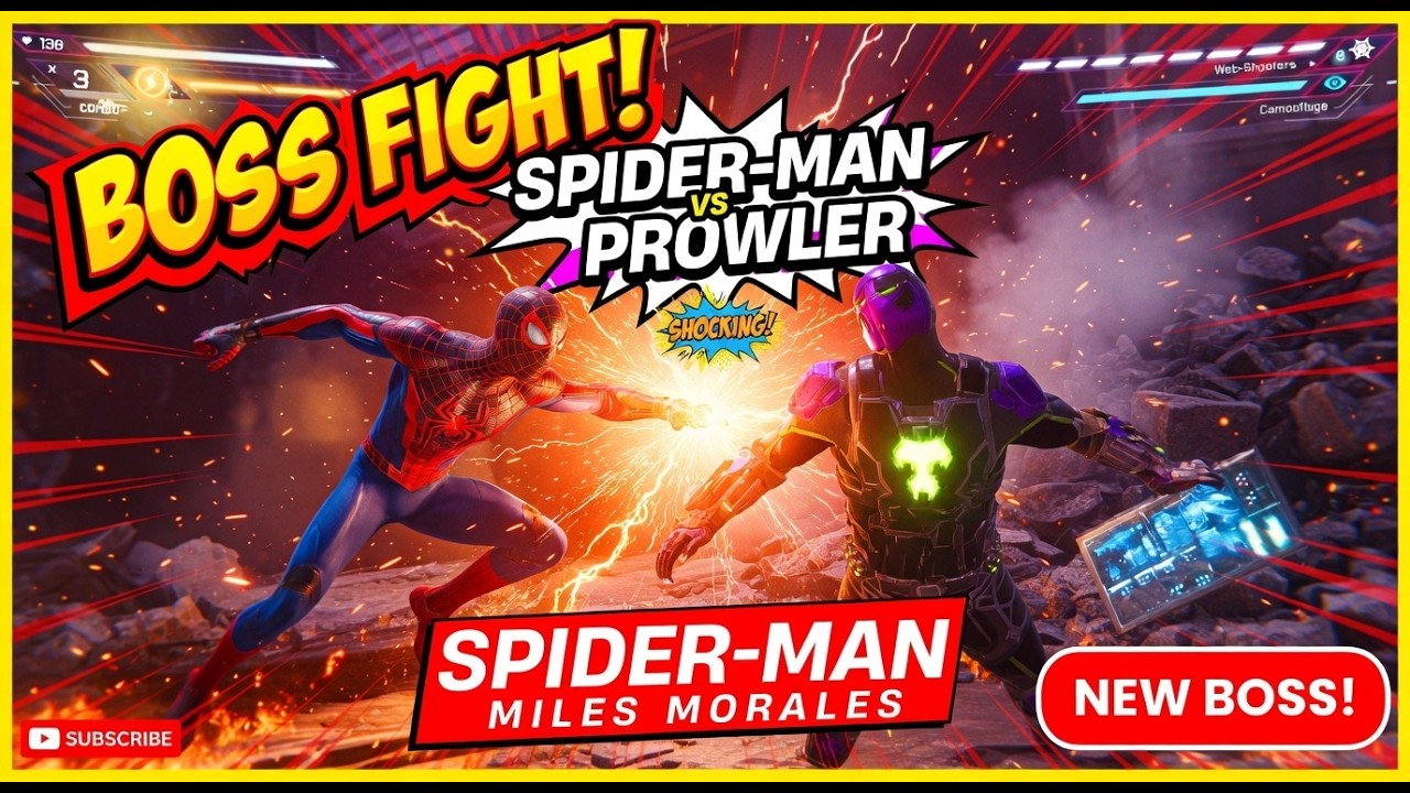 Miles Morales vs PROWLER Boss Fight! ⚡ The Ultimate Betrayal (4K 60FPS ...