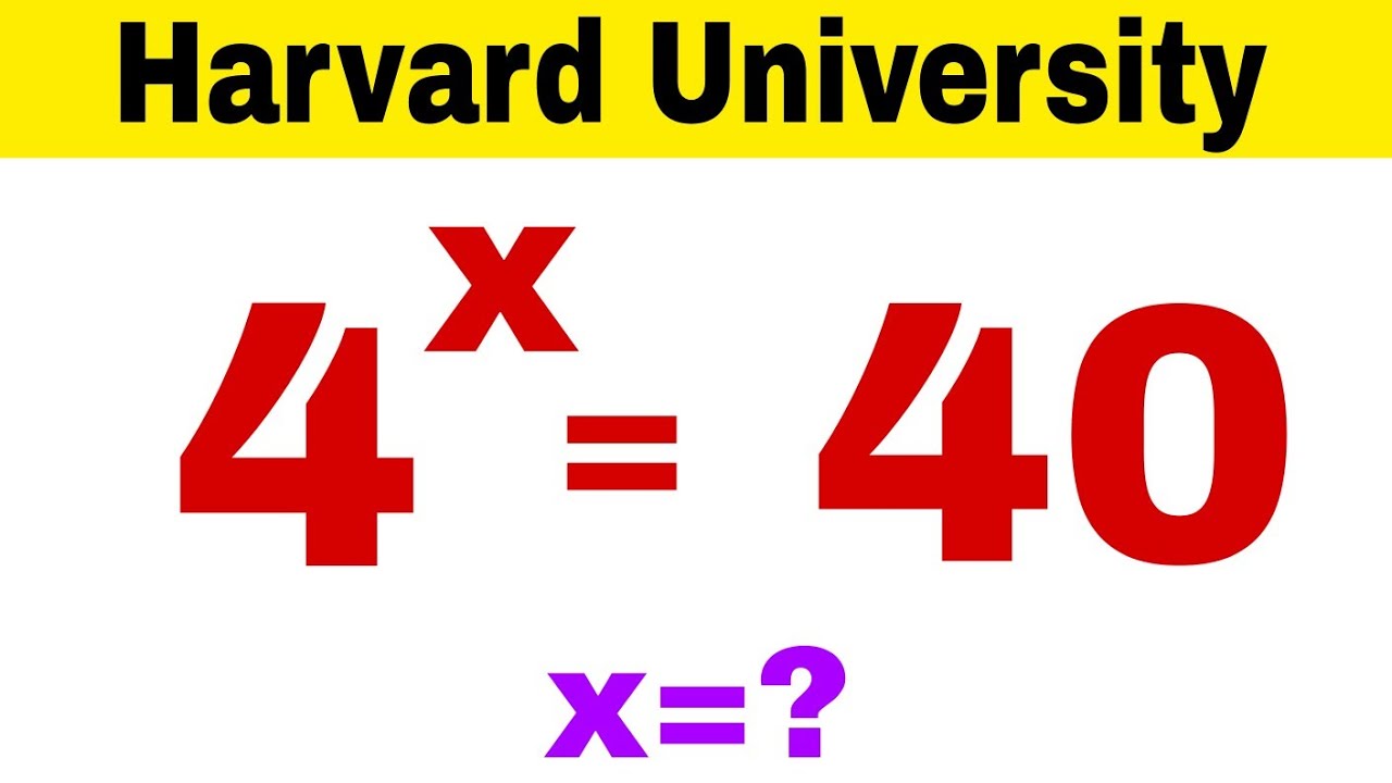 Harvard University Math Interview Question | Entrance Exam Algebra ...