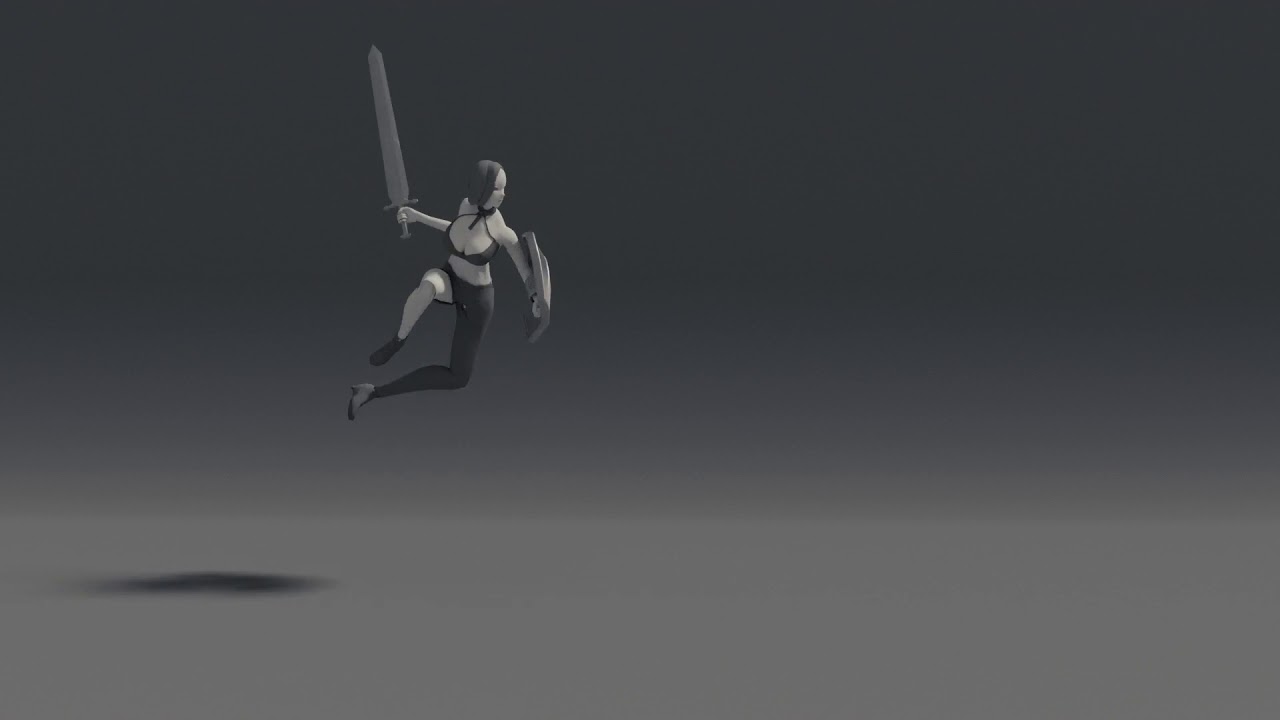 Sword fight combo animation - YouTube