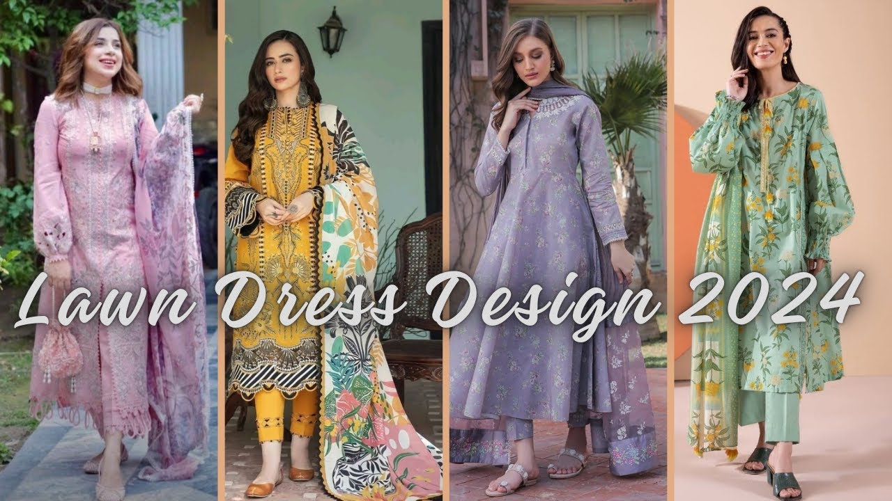 Lawn dress design 2024 | New trendy lawn collection 2024 | Eid ...