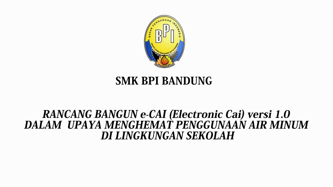 E- cai (elektronik cai)bersama SMK BPI Bandung - YouTube